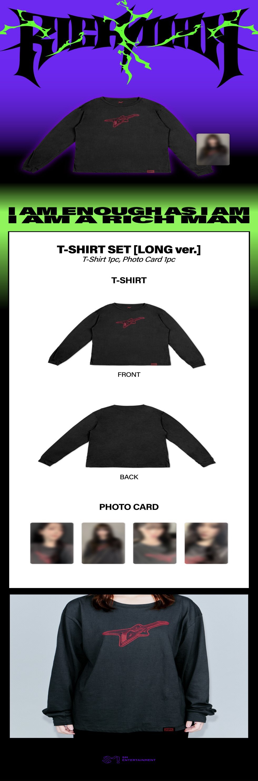 AESPA – 2025 AESPA WEEK [RICH MAN] T-SHIRT LONG VER._WINTER - Shimshop B2B